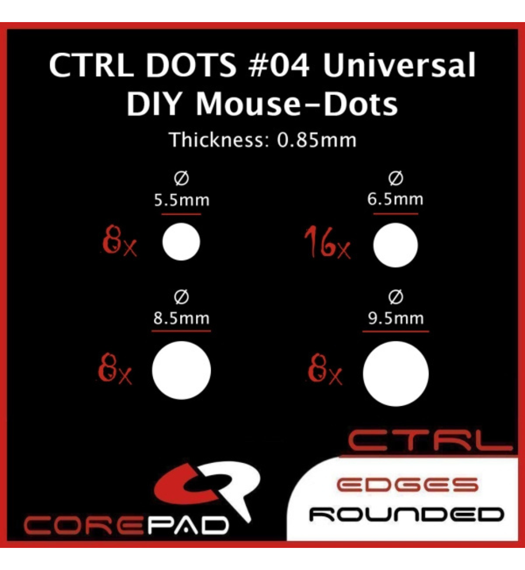 Buy Corepad Skatez DOTS CTRL #4 - Universal DIY Dots 0.85mm UK ...