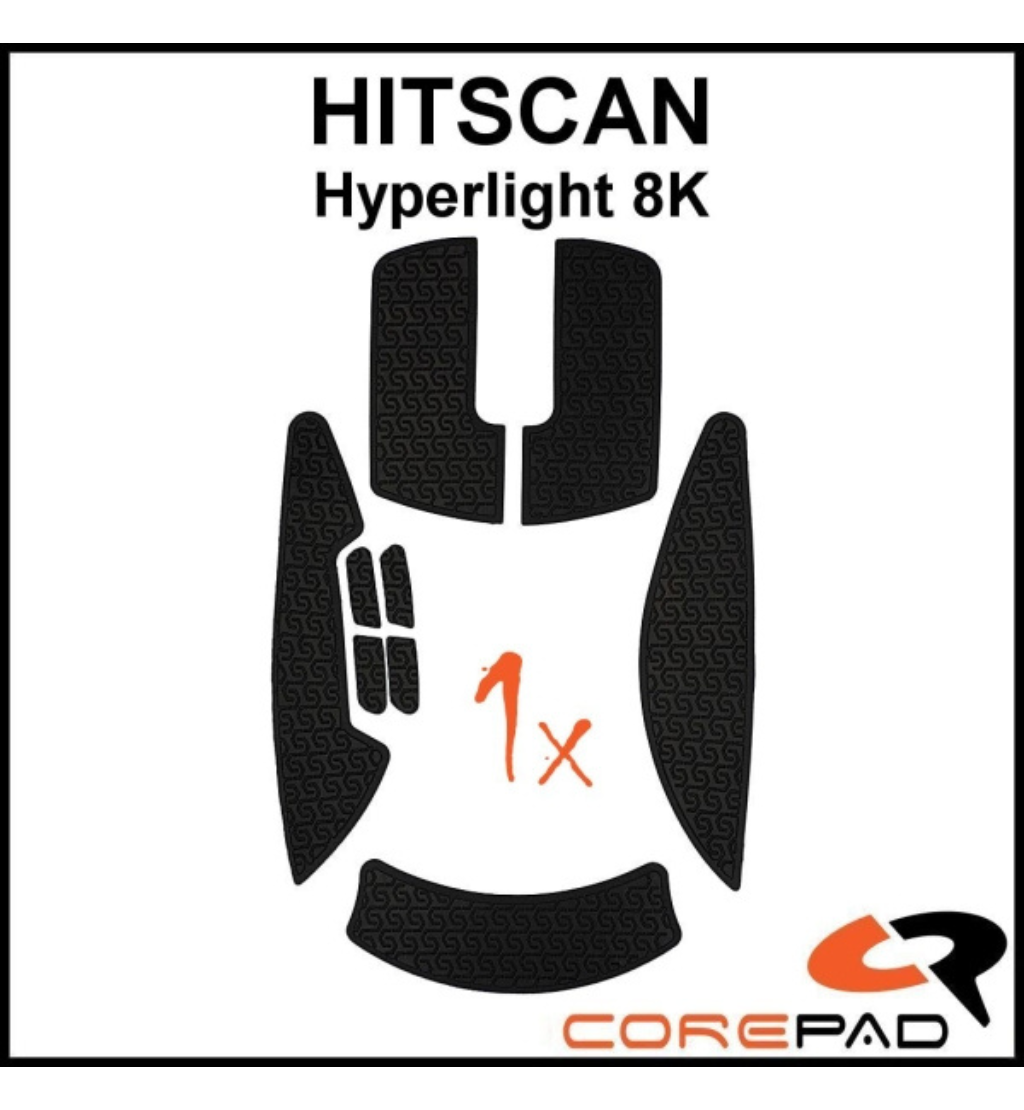 Buy Corepad Soft Mouse Grip - HITSCAN Hyperlight 8K - Black UK ...