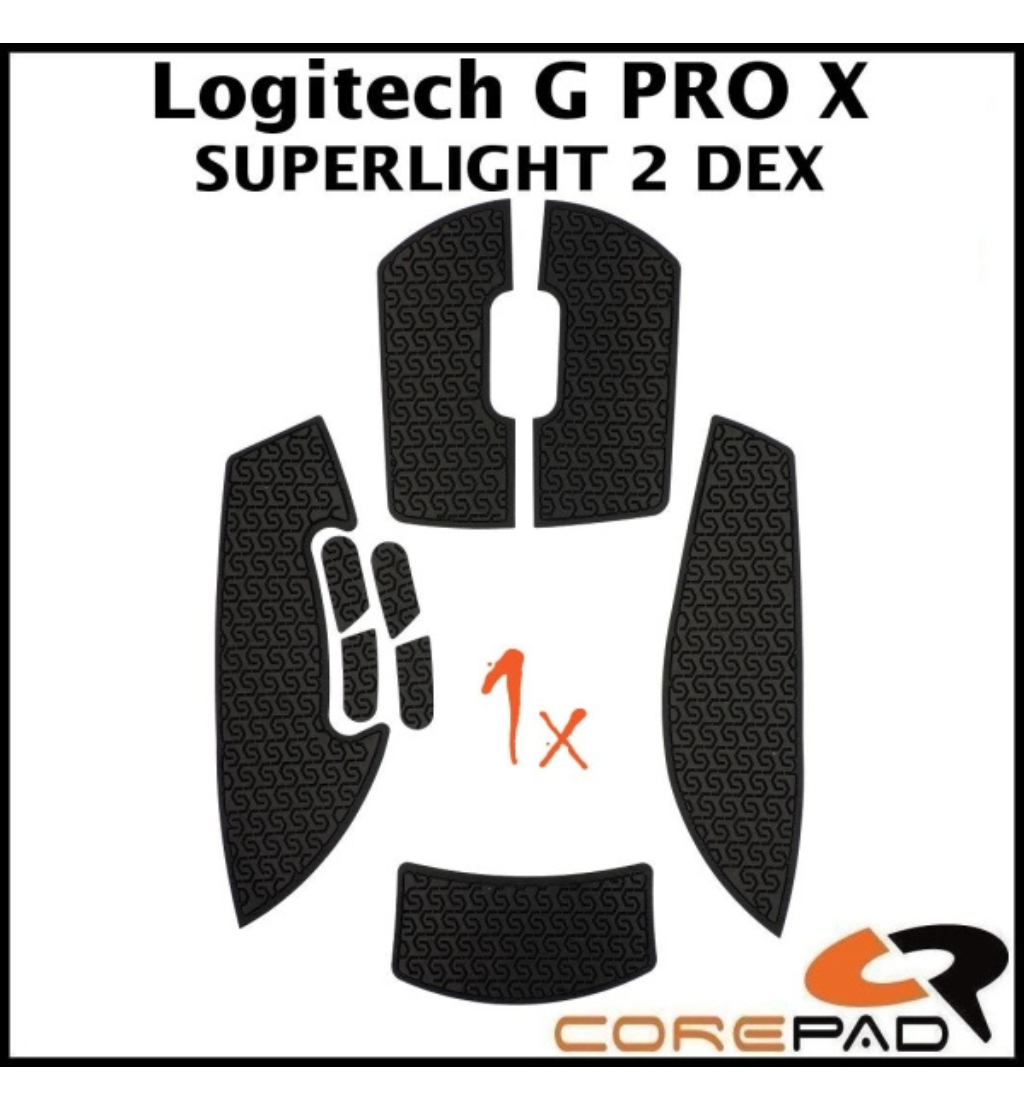 Buy Corepad Soft Mouse Grip - Logitech G Pro X Superlight 2 DEX - Black ...
