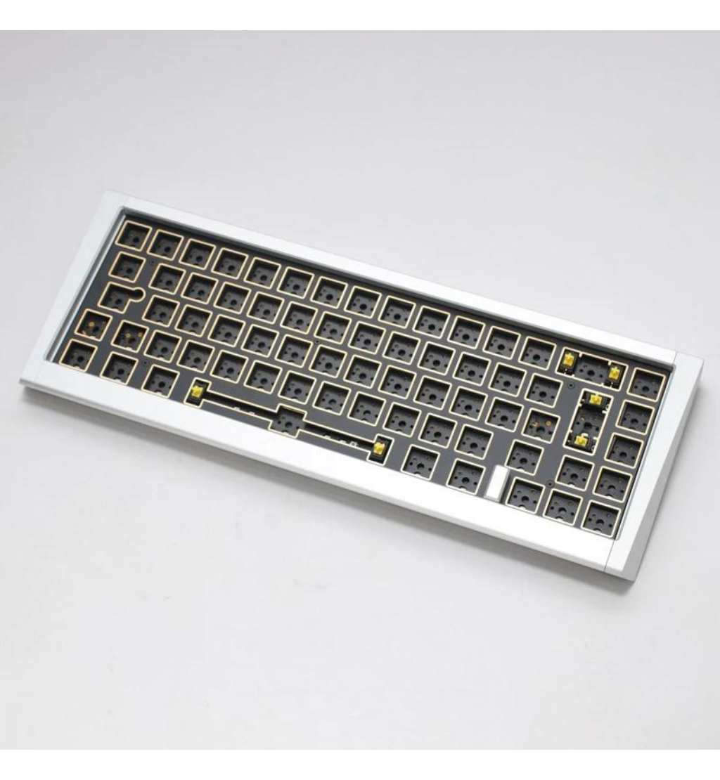 Buy Ducky ProjectD Outlaw65 Silver Aluminum Barebones 65% Hotswap RGB ...
