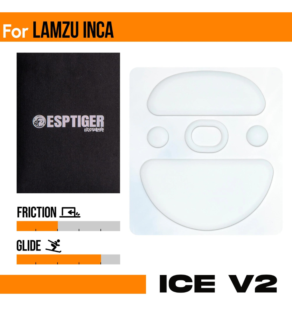 Buy EspTiger ICE Mouse Feet (Skates) V2 - Lamzu Inca UK - TIG-LAM-INCA ...