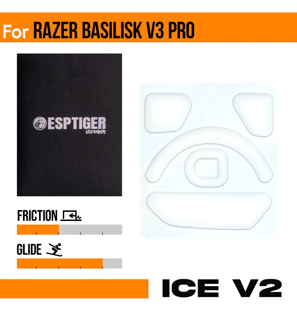 Buy EspTiger ICE Mouse Feet (Skates) V2 - Razer Basilisk V3 Pro UK ...