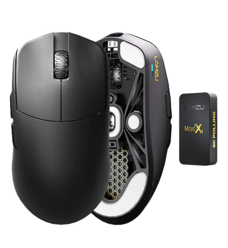 Buy Lamzu MAYA X 8K 47g Wireless Gaming Mouse UK - LAMZU-MAYA-X-BLK ...