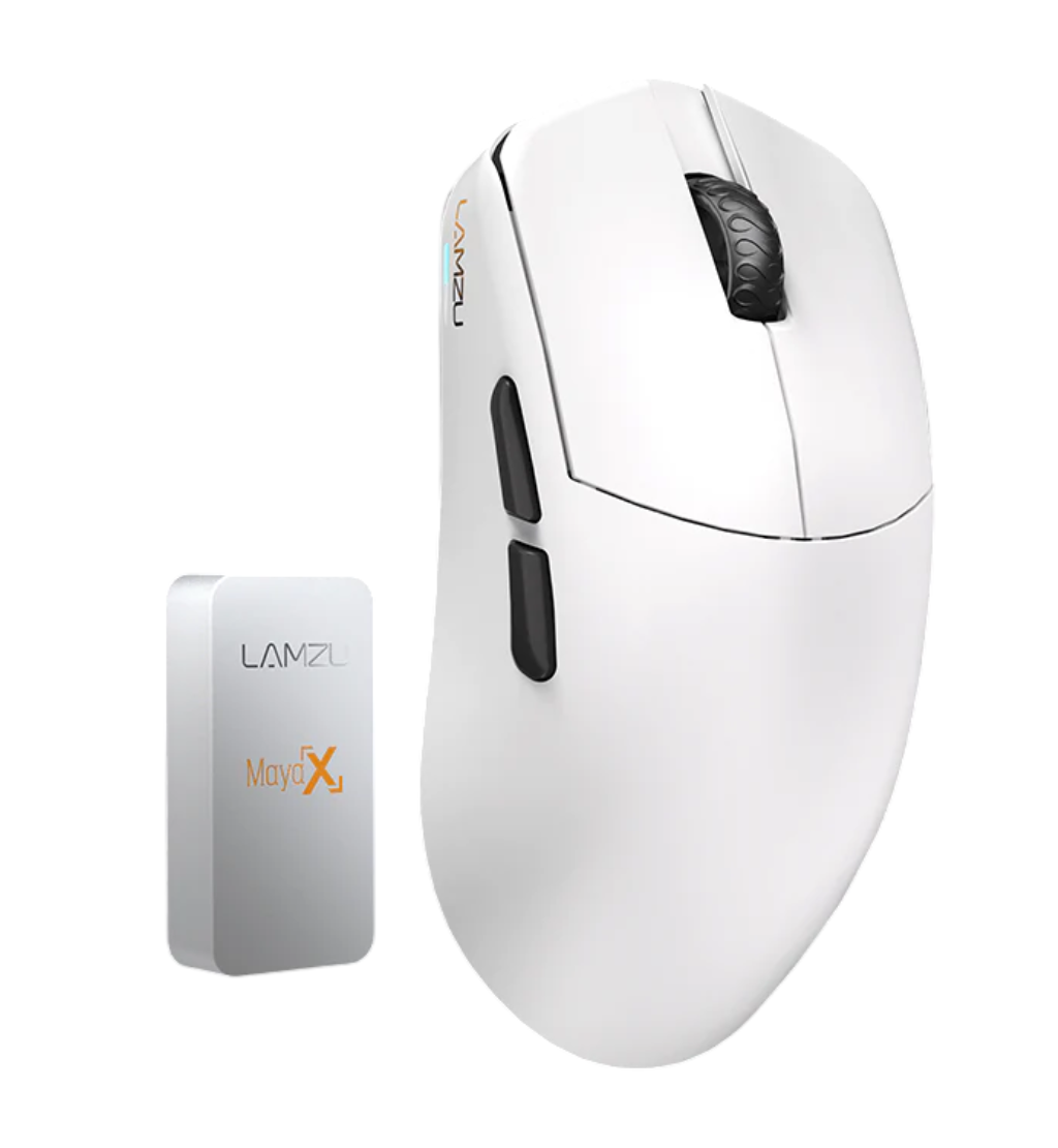 Buy Lamzu MAYA X 8K 47g Wireless Gaming Mouse - White UK - LAMZU-MAYA-X ...