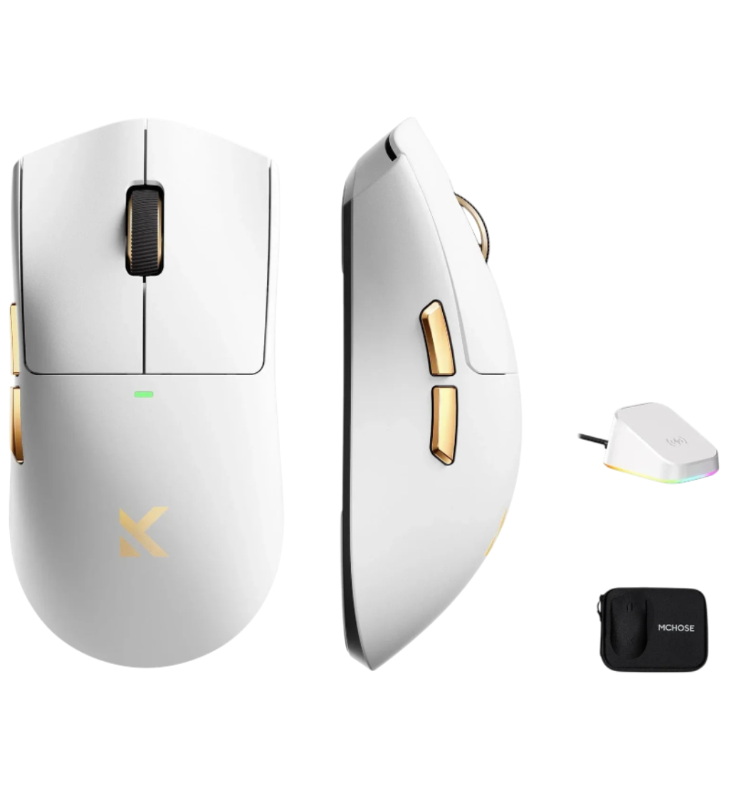 MCHOSE K7 Ultra 59g Lightweight Wireless Gaming Mouse - White UK - MC ...