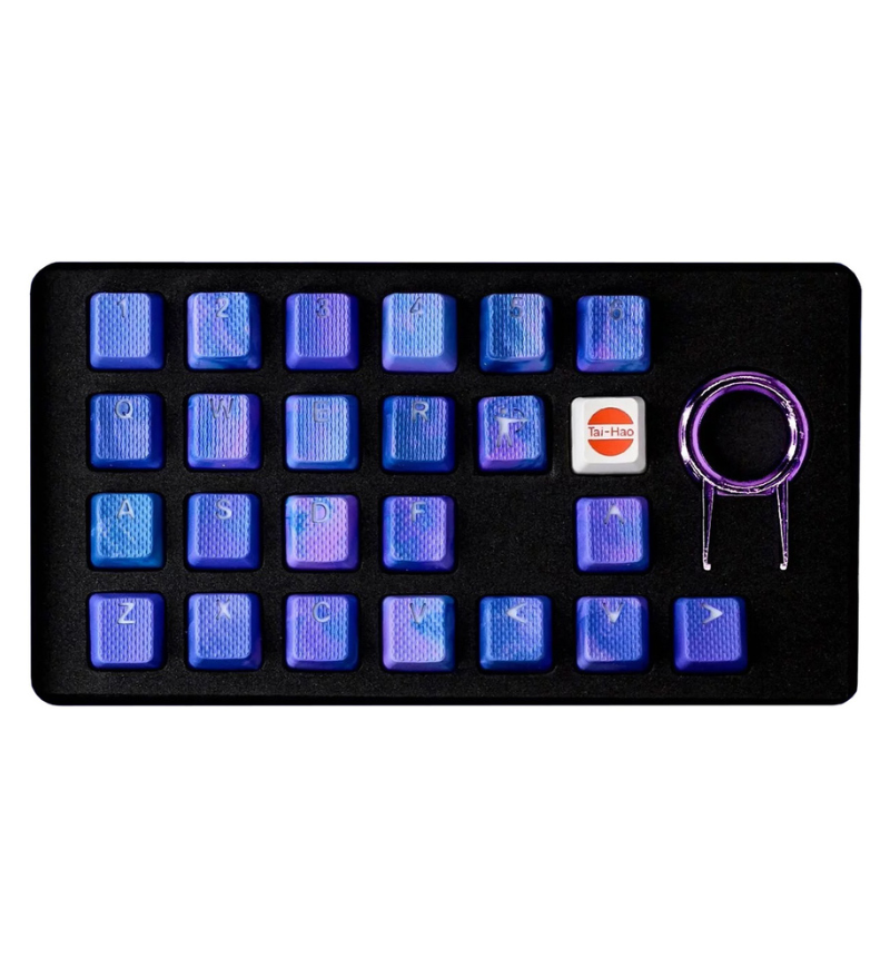 Buy Tai-Hao TPR Rubber Purple/Blue Camo 23 Keycaps - UK - KEY0156 ...