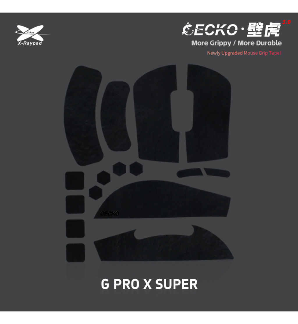 Buy X-Raypad Black Geckos V3 Slicks Grip - Logitech G Pro X Superlight ...