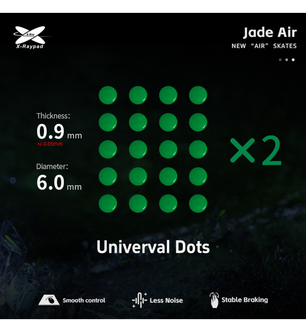Buy X-Raypad Jade Air Mouse Feet (Skates) - DIY Universal D6.0mm 0.90mm ...