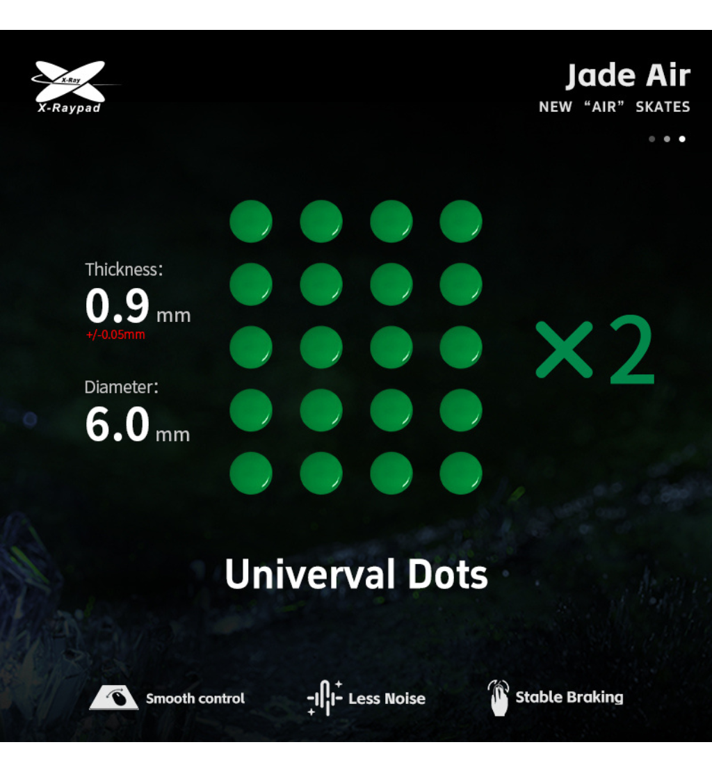 Buy X-Raypad Jade Air Mouse Feet (Skates) - DIY Universal D6.0mm 0.90mm ...