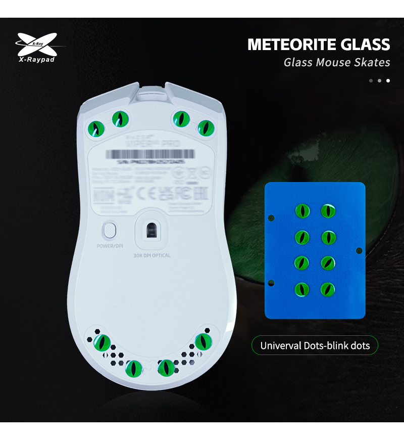Buy X-Raypad Meteorite Blink Dots Glass Mouse Feet (Skates) - DIY ...