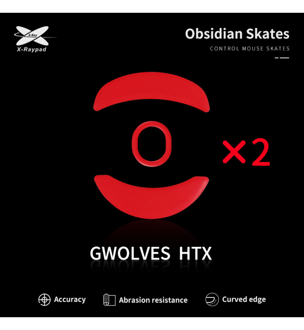Buy X-Raypad Obsidian Mouse Feet (Skates) - G-Wolves HTX 4K / HTX ACE ...