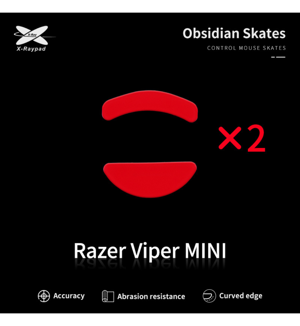 Buy X-Raypad Obsidian Pure Control Mouse Feet (Skates) - Razer Viper ...