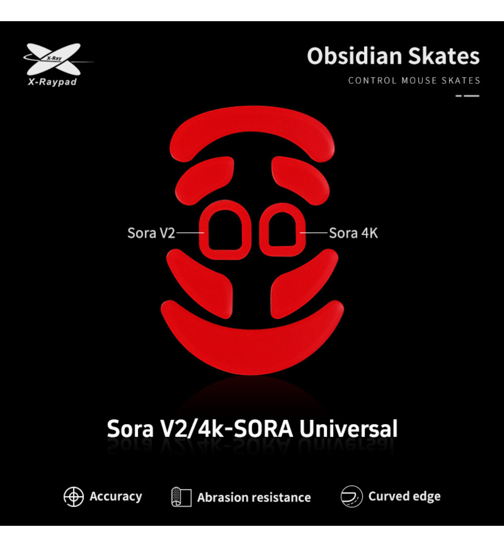 Buy X-Raypad Obsidian Pure Control Mouse Feet (Skates) - Ninjutso Sora ...