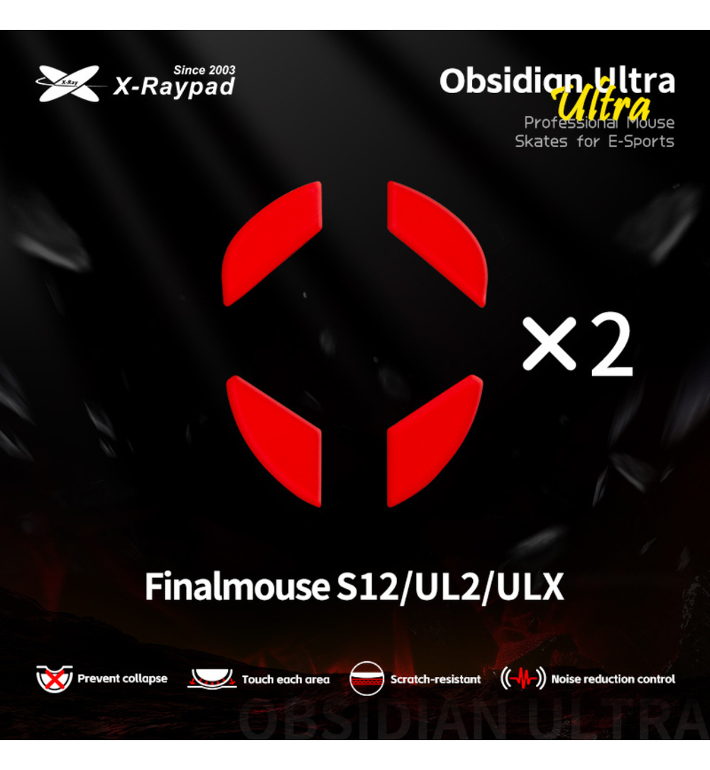Buy X-Raypad Obsidian Ultra Series Consistency & Control Mouse Feet ...