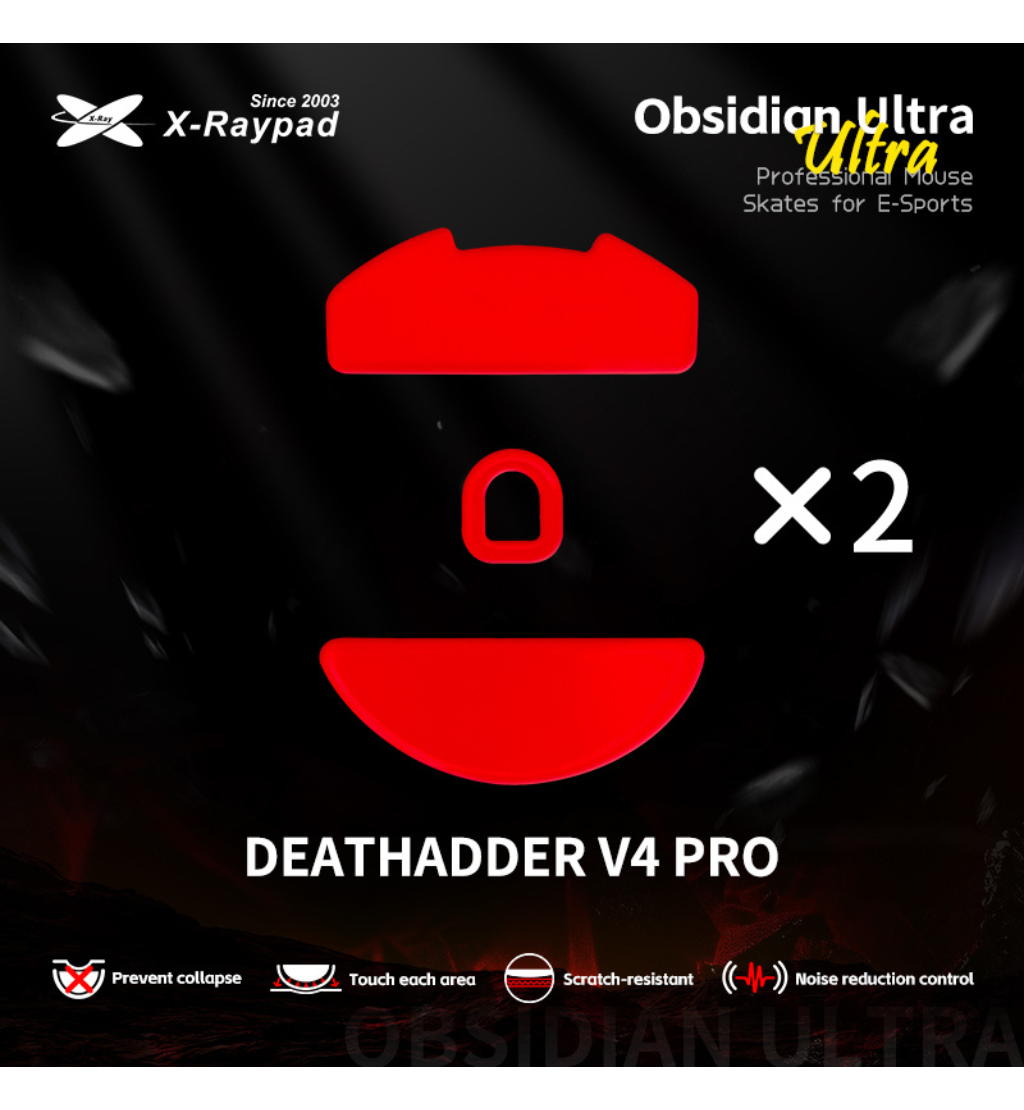 Buy X-Raypad Obsidian Ultra Series Mouse Feet (Skates) - Razer ...